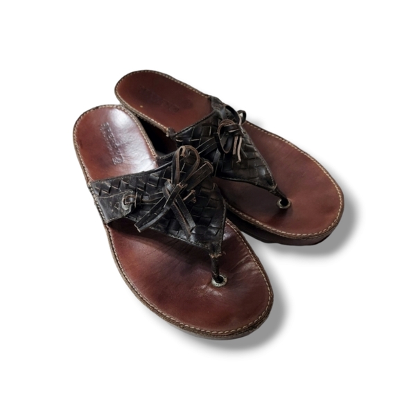 Sperry | Shoes | Woven Leather Topsider Platform Wedge Sandals Sperry ...